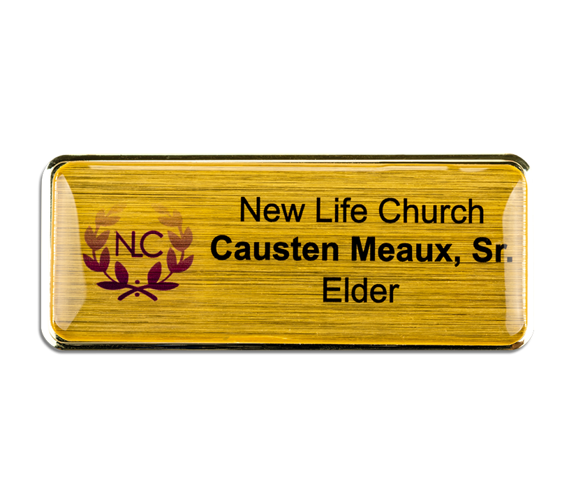 Executive Name Badges - Metal Name Tags - World Emblem | World Emblem