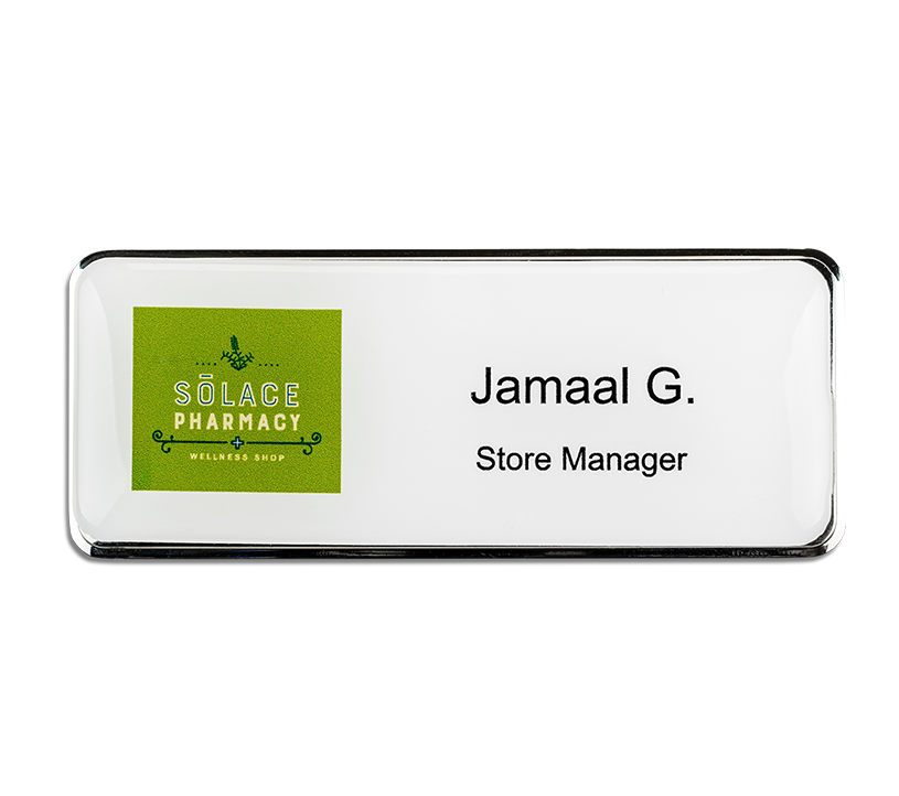 Executive Name Badges - Metal Name Tags - World Emblem | World Emblem