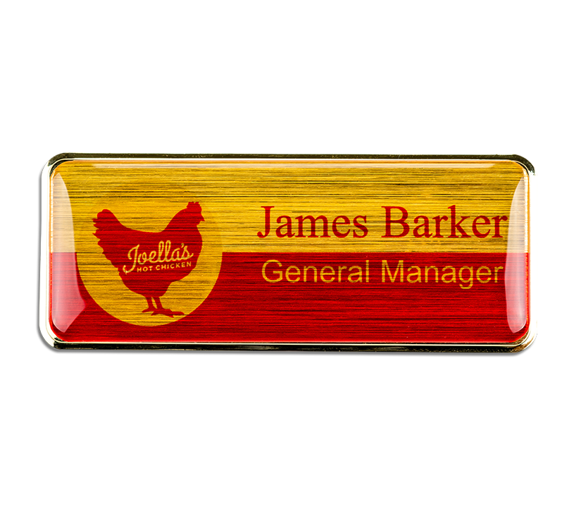 Executive Name Badges - Metal Name Tags - World Emblem | World Emblem