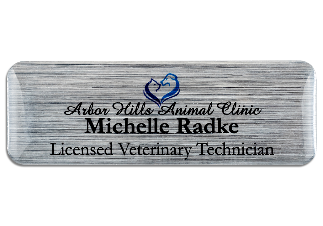 Standard Name Badges - Plastic Borderless Name Tags - World Emblem ...